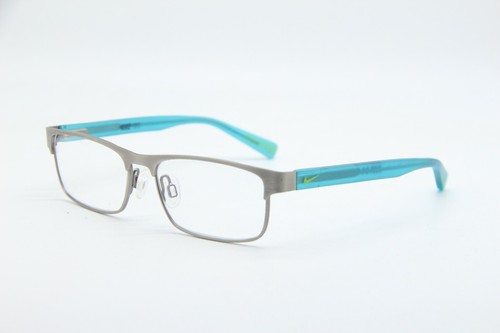 NEW NIKE 5574 070 SILVER BLUE AUTHENTIC EYEGLASSES 47-14 | eBay