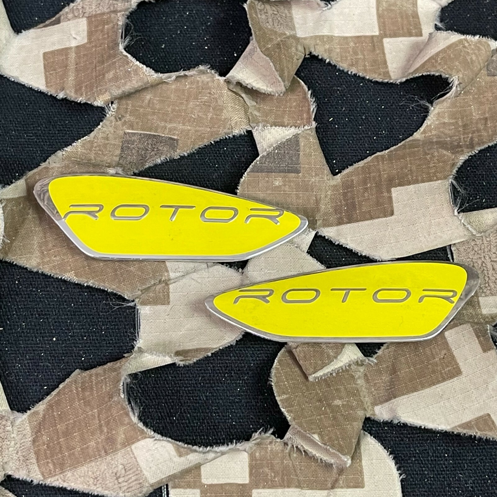 NEW Dye Rotor Bottom Shell Logo Set - Left & Right - Yellow | eBay