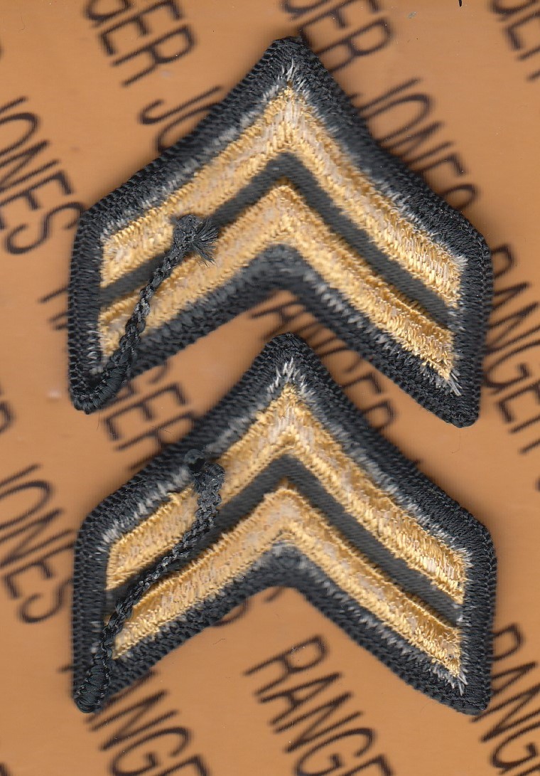US Army WAC Enlisted E-4 CPL CORPORAL Class A's ~2" patch set NOS RANK ...