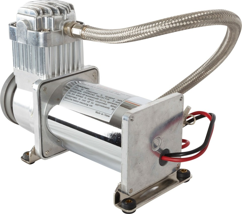 VIAIR 325C Chrome Air Compressor for Train Horns & Tire Inflation - 12V ...