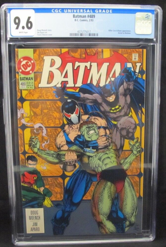 Batman #489 CGC 9.6 1993 Killer Croc & Bane app Azrael as Batman | eBay