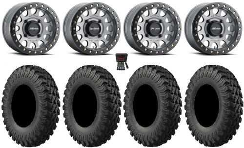 Method 401 Bdlk 15x6 Wheels Ti 37" MotoRally Tires Can-Am Maverick X3 ...