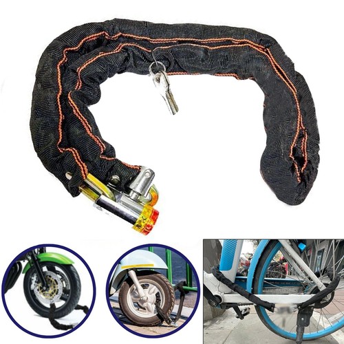 Heavy Duty Strong Motorcycle Motorbike Bike Security Chain And Padlock ...