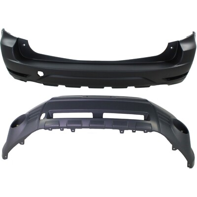57704SC000, 57704SC010 CAPA Bumper Covers Fascias Set of 2 Front & Rear ...
