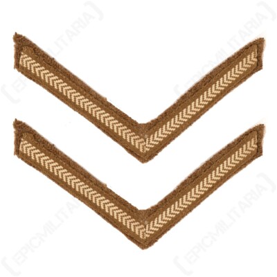 Genuine WW2 Original British Army Rank Stripe Chevron Pair - Lance ...