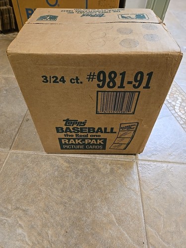 1991 Topps Baseball Rack Pack 3 Box Factory Sealed Case | eBay
