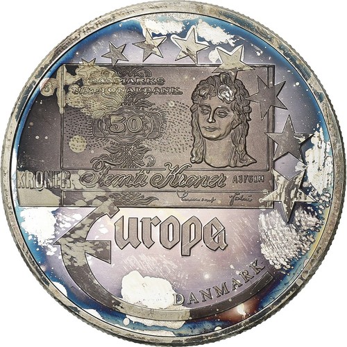 [#397967] France, Medal, Europa, 1997, Silver, Danmark, AU | eBay