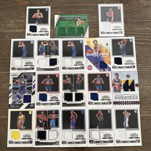 basketball card lot relic RC 18 Cards | eBay