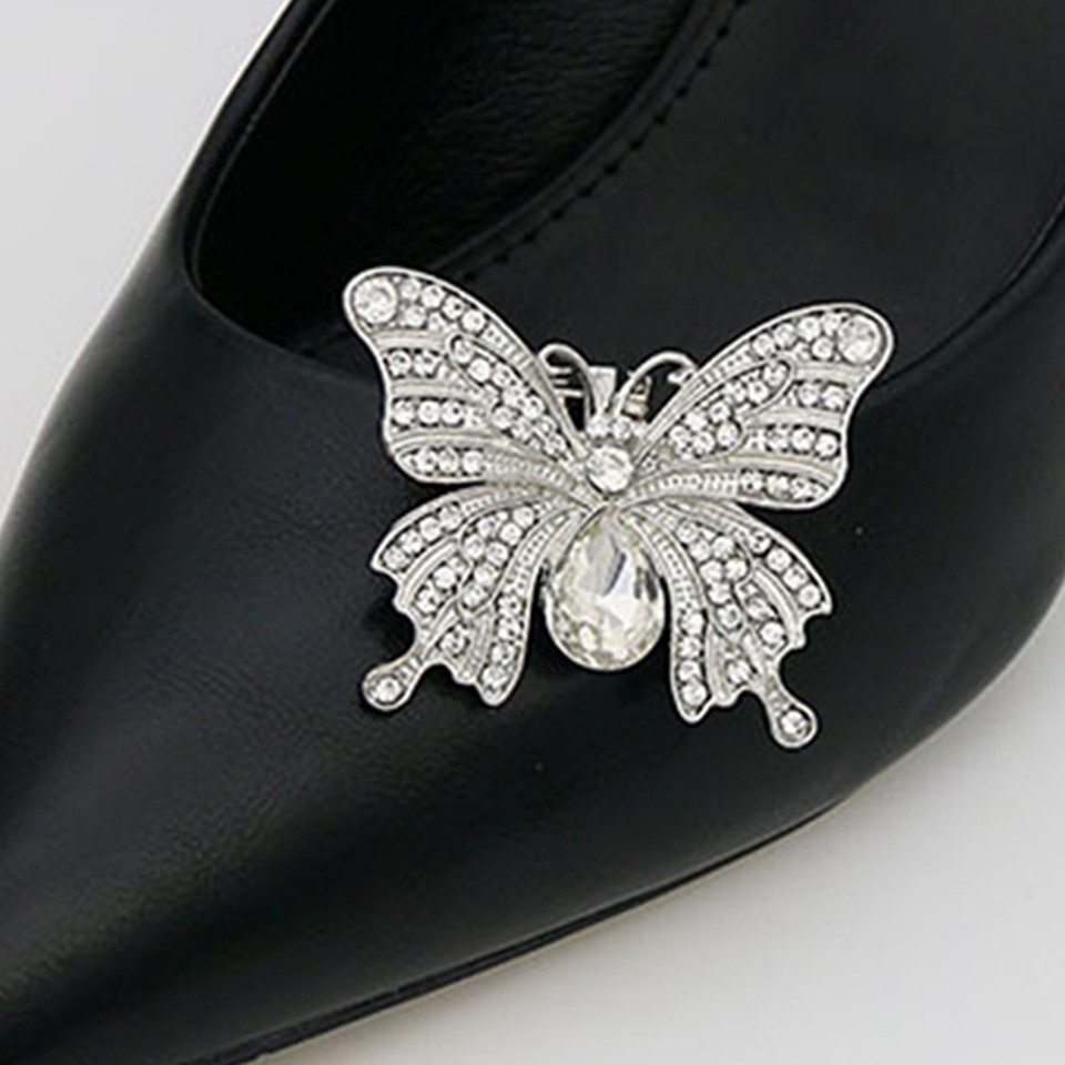 2pcs Beautiful Shoe Buttons Detachable Shoe Buckle Removable Women Shoe ...