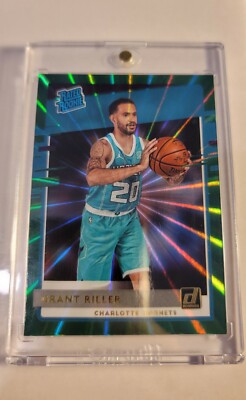 Grant Riller 2020-21 Donruss Green Laser Rated Rookie Charlotte Hornets ...