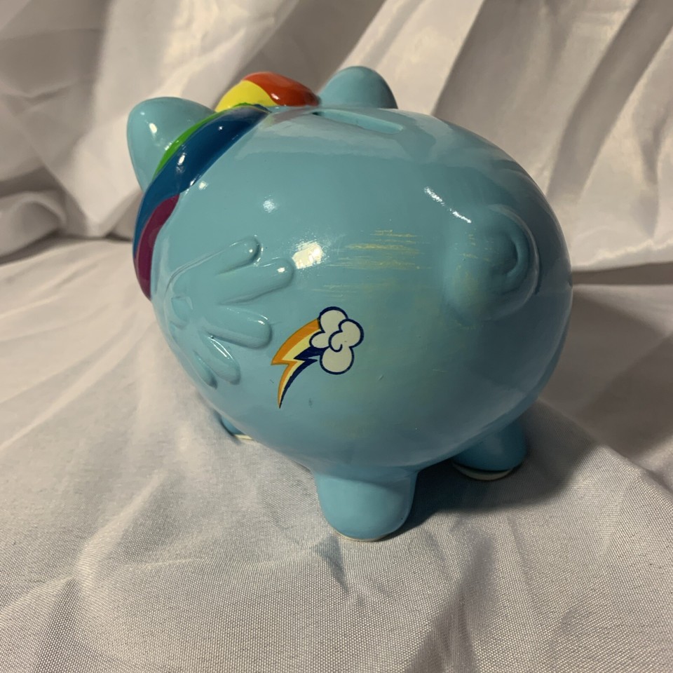 My Little Pony Rainbow Dash Ceramic Piggy Bank 2015 Hasbro | eBay