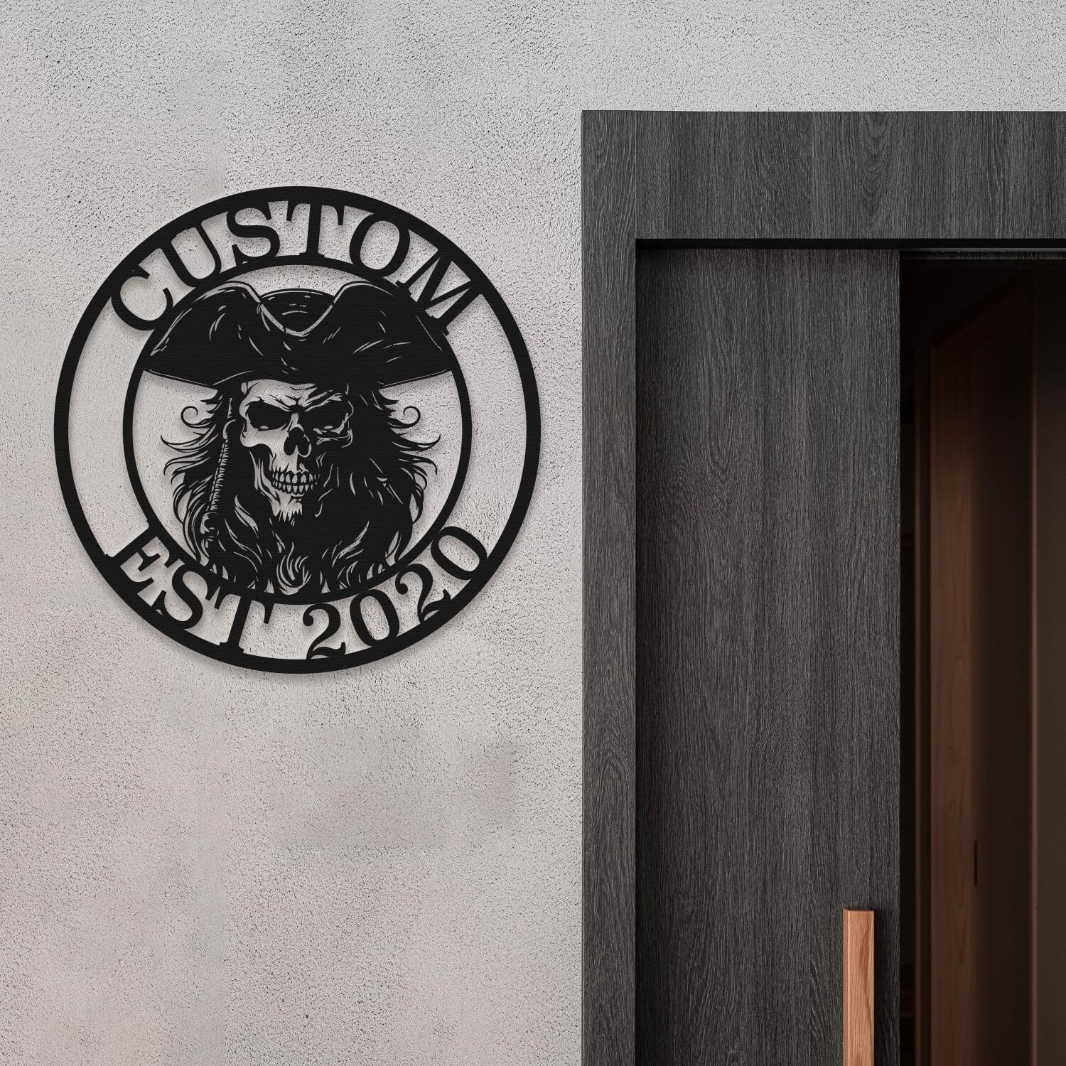 Personalized Pirate Skull Metal Sign, Custom Name Wall Art Decor | eBay