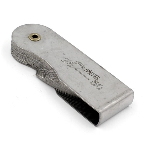 R25-50mm Radius Gage Gauge Fillet SetConcave Convex Arc End Internal ...