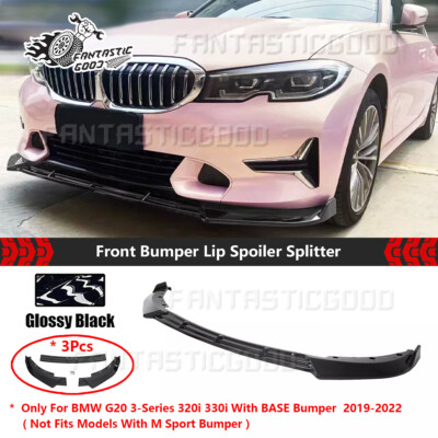 For BMW 3 Series G20 320i 330e 330i Base 2019-22 V Style Black Front ...