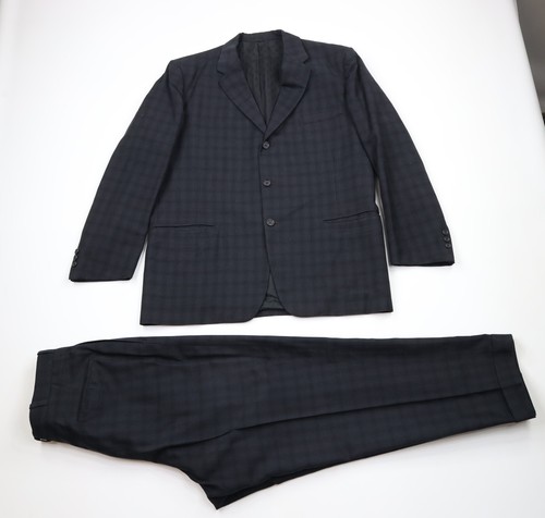 Vintage 50s Hollywood Regency Mens 44R Wool 2 Piece Suit High Waisted ...