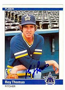 Roy Thomas autographed baseball card (Seattle Mariners) 1984 Fleer #622 ...