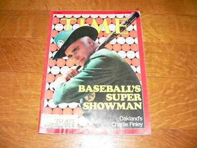 Vintage August 18, 1975 TIME Magazine Charlie Finley Oakland A's Cover ...