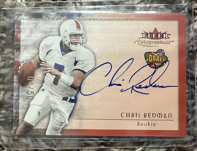 2000 Fleer Autographics Chris Redman Rookie Auto #4/50 Ravens | eBay