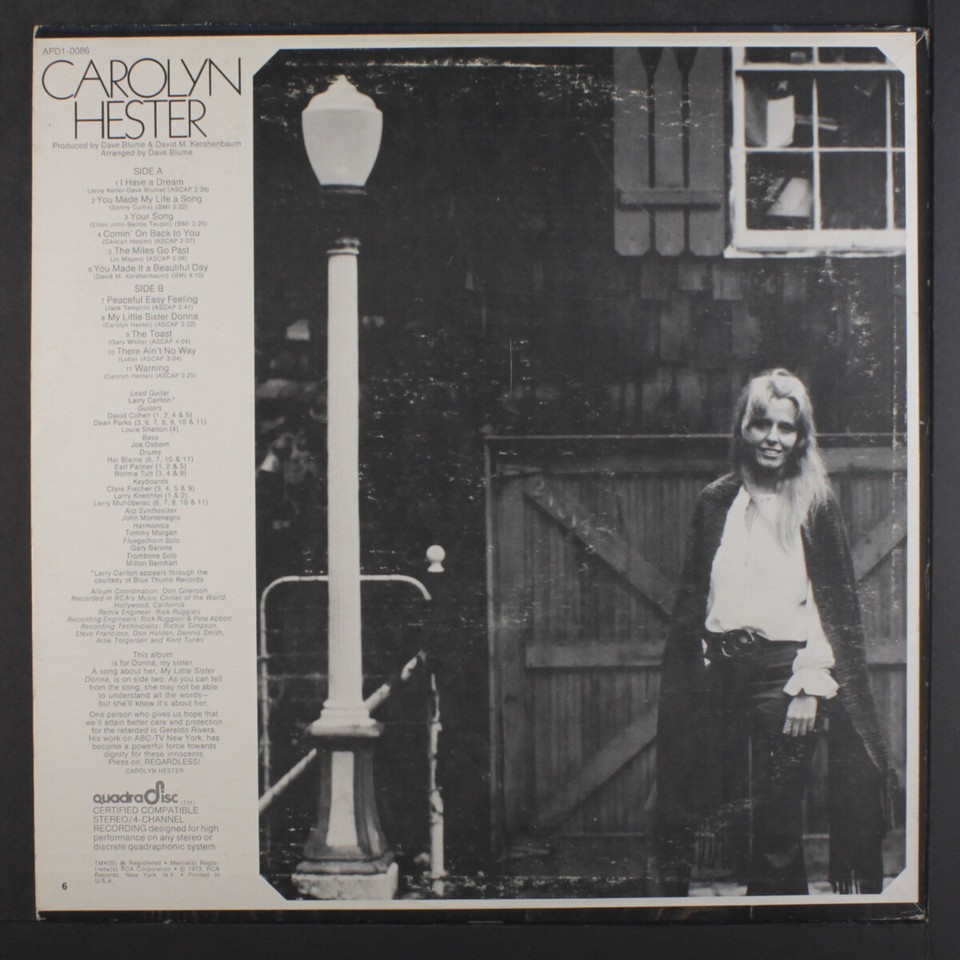 CAROLYN HESTER: carolyn hester RCA 12" LP 33 RPM | eBay