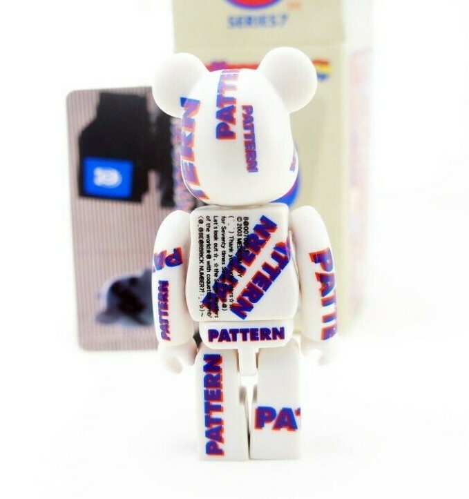 Medicom Be@rbrick 100% Series 7 Pattern White S07 Art Toy Bearbrick | eBay