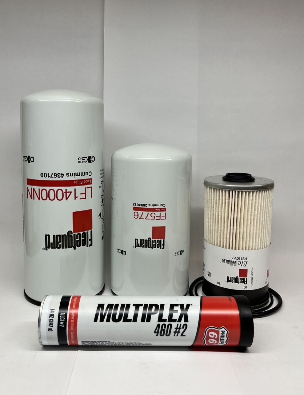 Cummins ISX Oil Change Kit Cummins Filter Kit LF14000NN, FF5776 ...