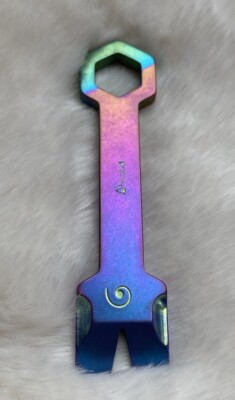 Peter Atwood Titanium MiniBar with Swirl Stamp | eBay