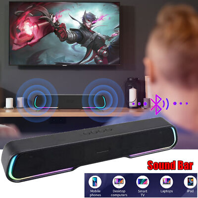 Bluetooth Wireless BT Sound Bar Speaker System Subwoofer TV Home Theate Soundbar | eBay