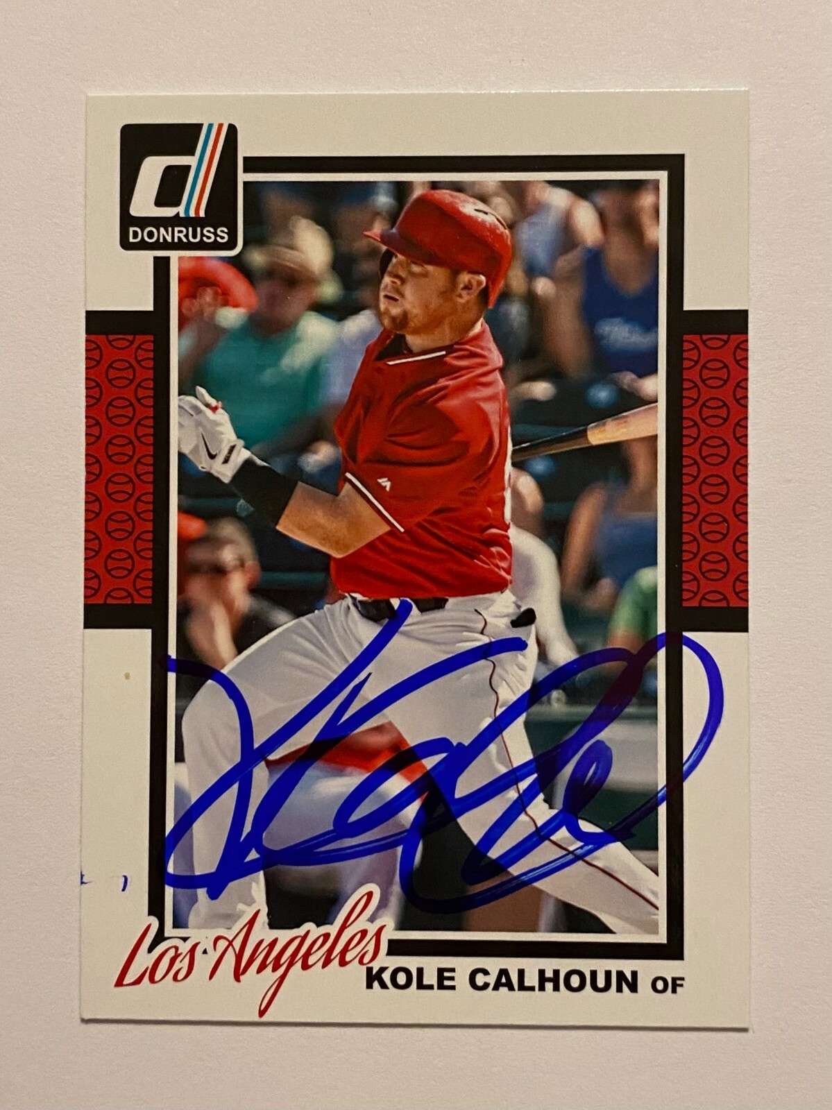 Kole Calhoun Signed Donruss #300 2014 Card Los Angeles Angels Auto MLB ...