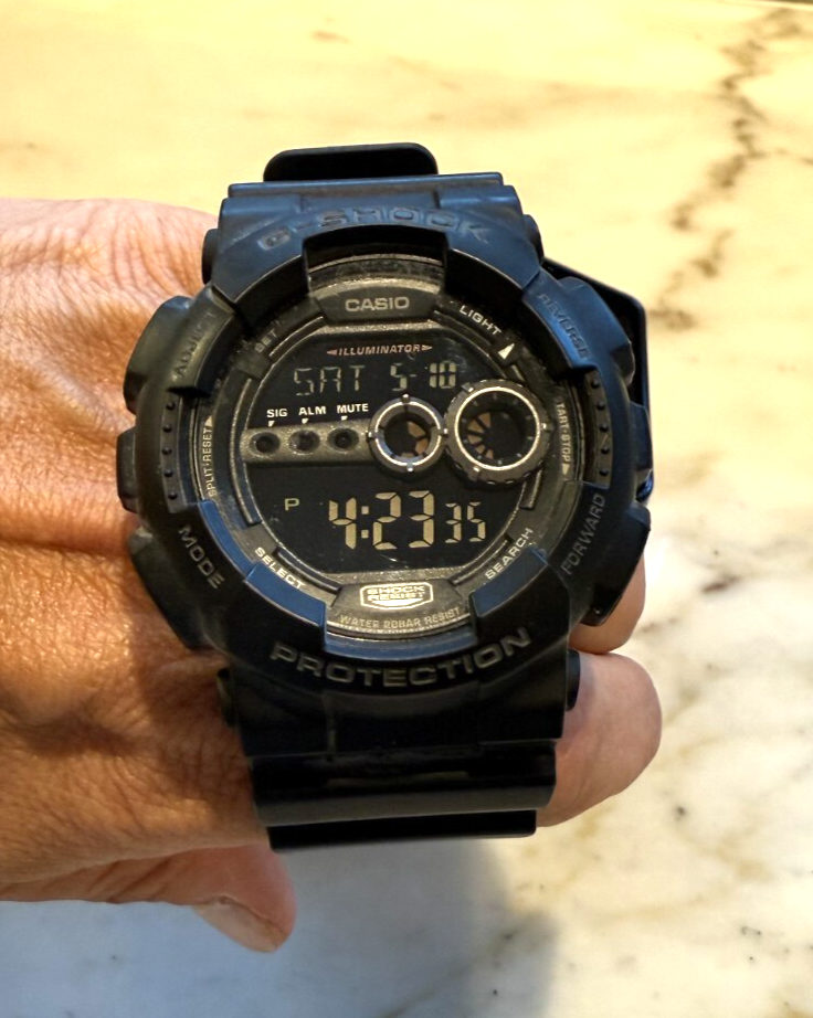 Casio G Shock Men's 200 Meter Multi Digital Face Black Watch 3263 GD ...