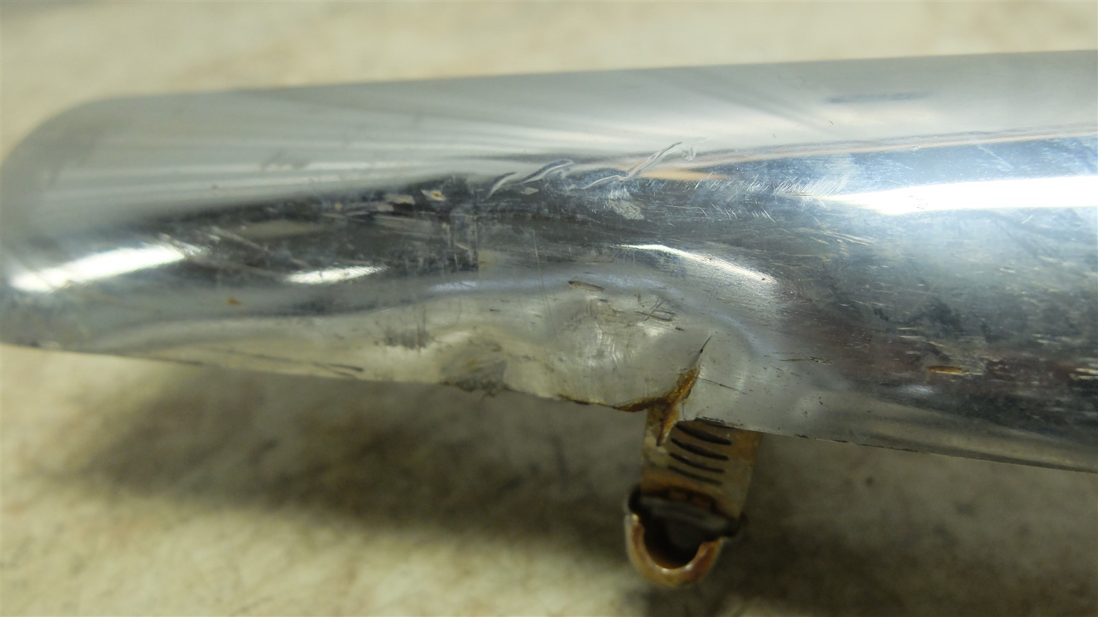 01 Harley Davidson FLSTFI Fat Boy Fatboy Muffler Exhaust Cover Guard ...