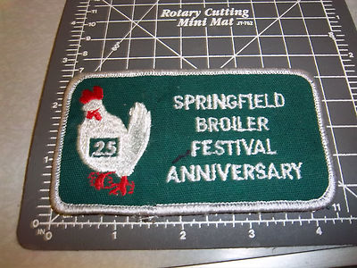 Springfield Broiler Festival, Beautiful Embroidered patch, collectible ...