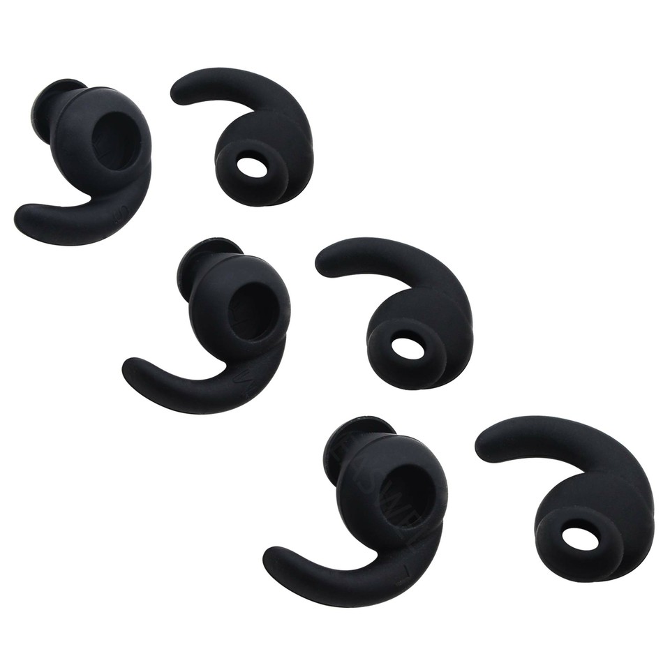 3 Pairs Rubber Silicone Earpiece In-ear Earphone Ear tips Earbuds ...