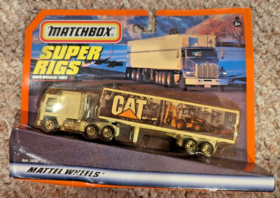 1998 Vintage Matchbox Super Rigs Convoy - CAT CATERPILLAR - New in Box ...