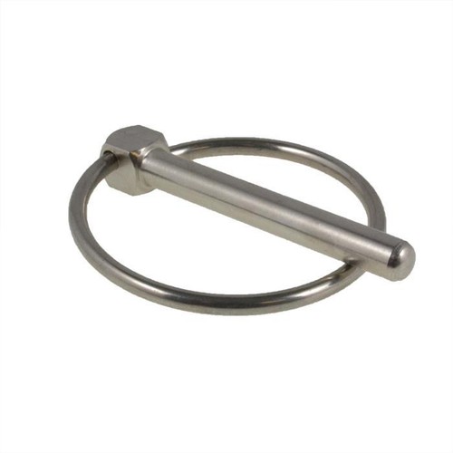 Qty 100 Lynch Pin 6mm (M6) x 56mm Stainless A4-70 G316 Retaining Clip ...