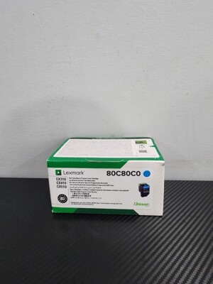 LEXMARK 80C80C0 808C TONER CARTRIDGE CYAN RP Toner Cartridge | eBay