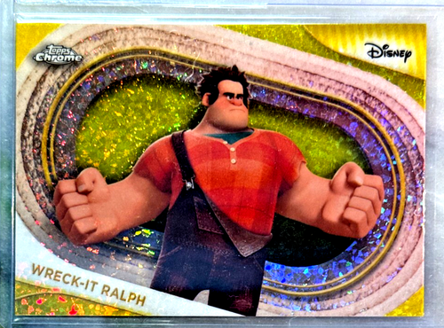 Wreck-It Ralph 2025 Topps Chrome Disney Yellow Mini-Diamonds Refractor ...