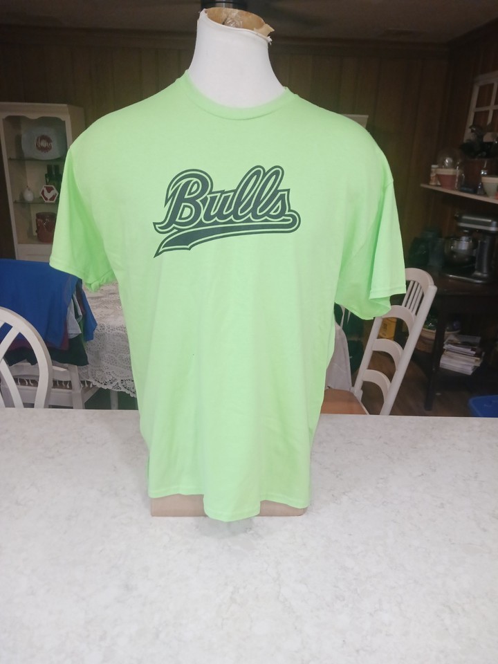 USF University South Florida Bulls Adult XL School Spirit Slime Shirt ...