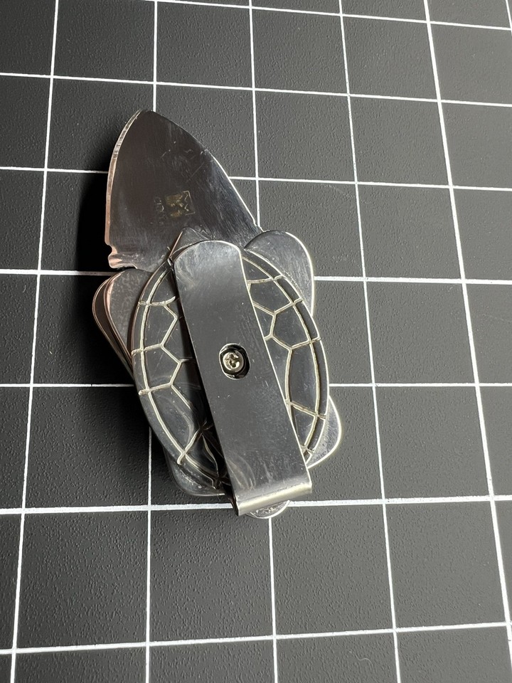 CRKT 5910A Ashworth Turtle Folding Knife Anthracite Money Clip - NEW ...
