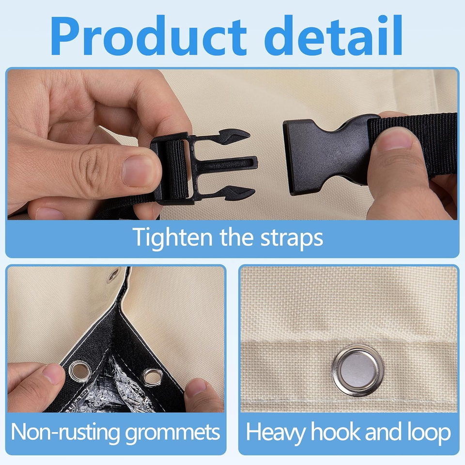 3-Layer round Water Pressure Tank Cover-24"Dia X 34"H Insulated Well ...