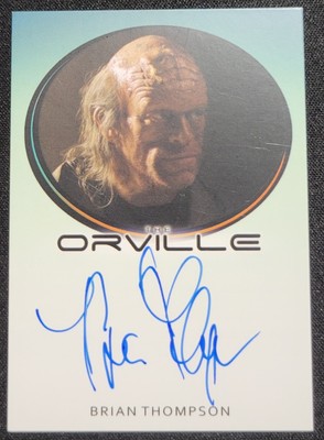 BRIAN THOMPSON AUTOGRAPH THE ORVILLE "DROGEN" AUTO SIGNED CARD 2018 ...