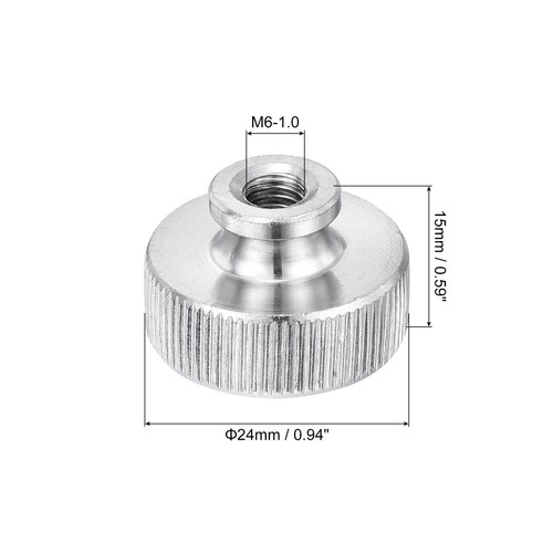 M6-1.0 Knurled Thumb Nuts, 20Pcs 304 Stainless Steel High Head, Silver 640283522860| eBay
