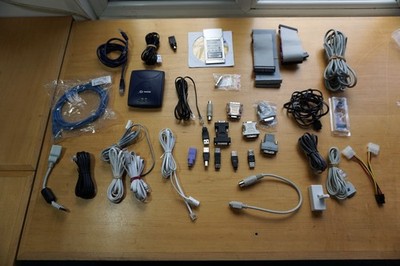 Collection of Cables Connectors -Bundle - Computer /Modem / wg511t ...