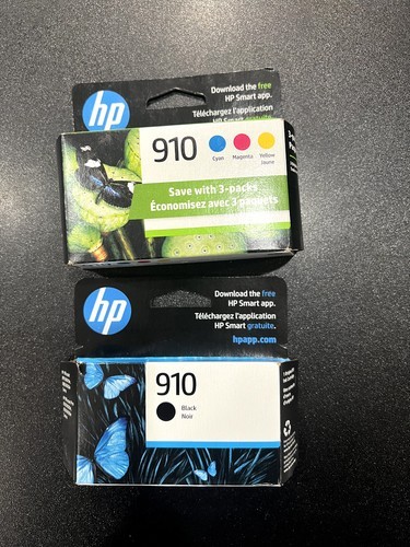 HP 910 INK BLACK and Color FREE SHIPPING | eBay