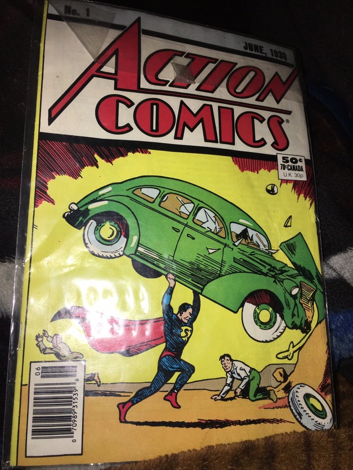 Action Comics No. 1 Superman June, 1938 Reprint 1970-1983 Comic Book ...