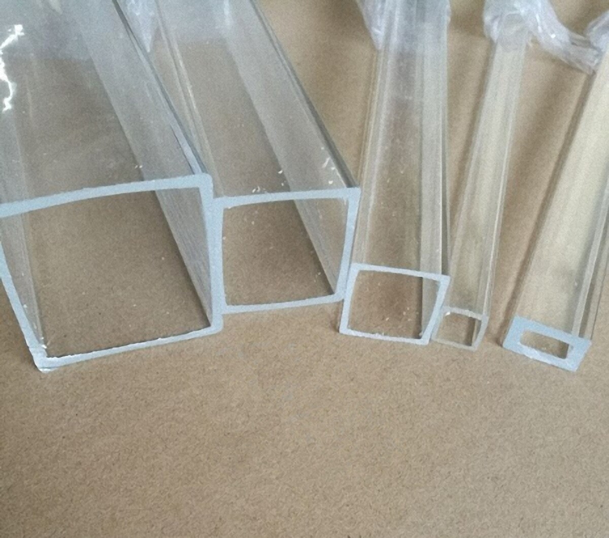 SELECT 10 - 120MM SQUARE CLEAR ACRYLIC PLEXIGLASS LUCITE PLASTIC TUBE ...