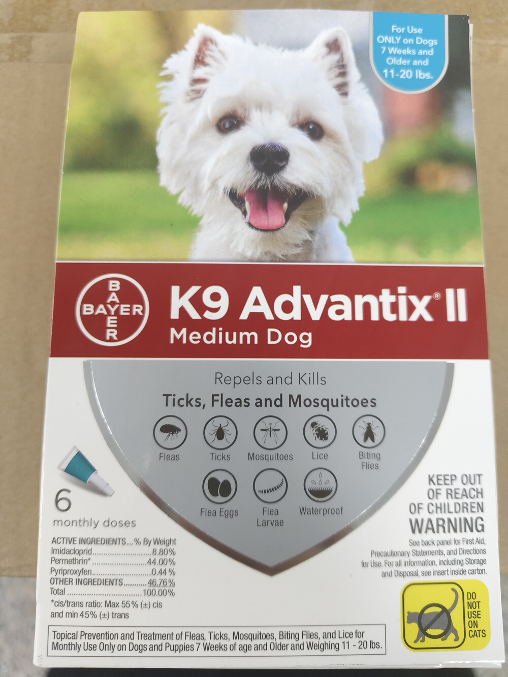 K9 Advantix II 6 Doses-Monthly Flea & Tick | Grelly USA