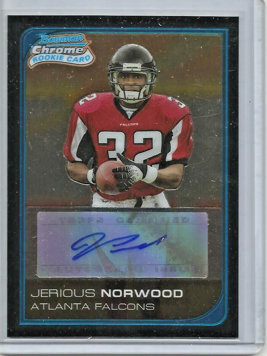 Jerious Norwood 2006 Bowman Chrome Autograph Rookie | eBay