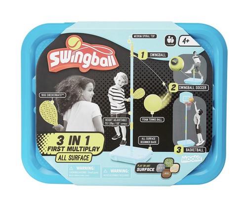 Swingball 3 in 1 First Multiplay All Surface Set Kids Outdoor Toys Gift ...