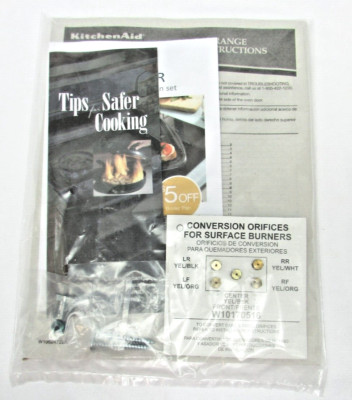 KitchenAid/Whirlpool Orifice Conversion Kit W10170516 for KGRS303BSS1 ...