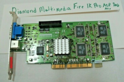 Diamond Multimedia FIRE 1000 PRO AGP ATX T3W6 FAB 22130019-007 ...